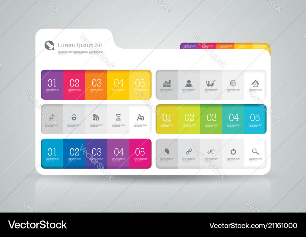 Web panel banners template for business design Vector Image