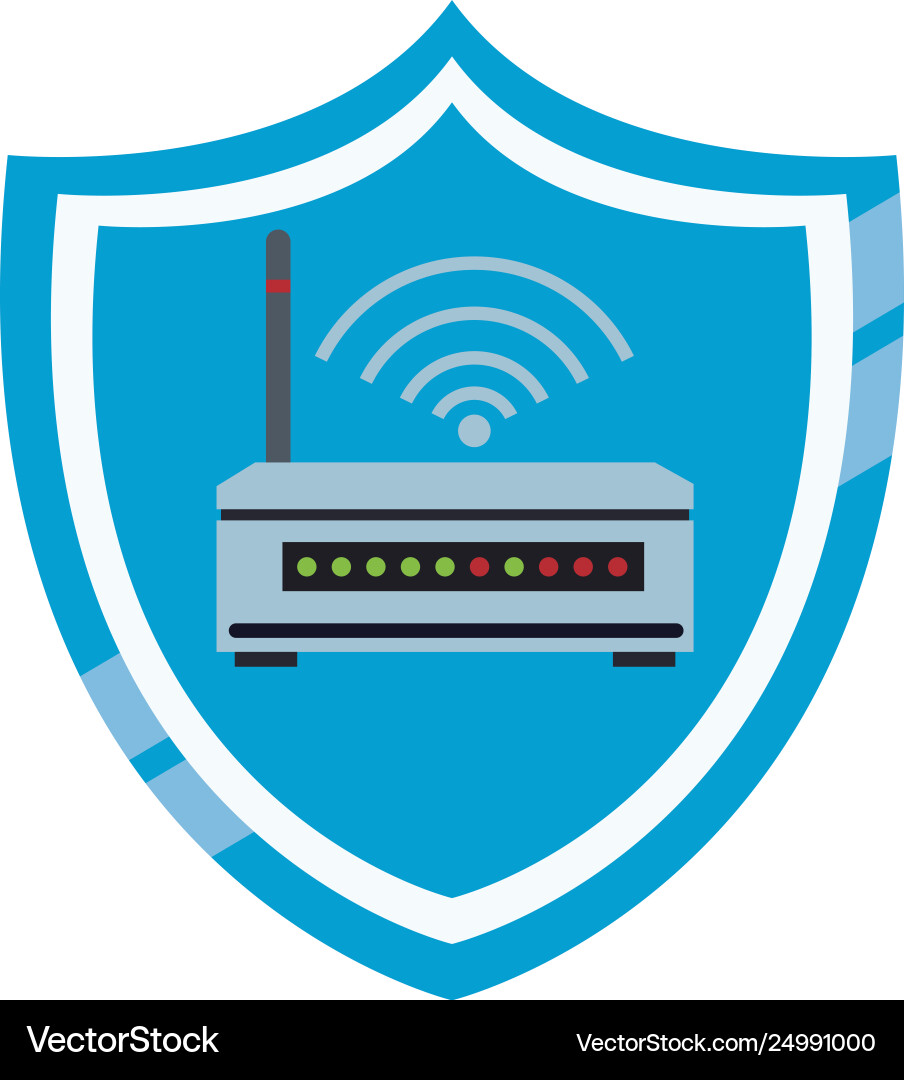 Wifi internet router Royalty Free Vector Image
