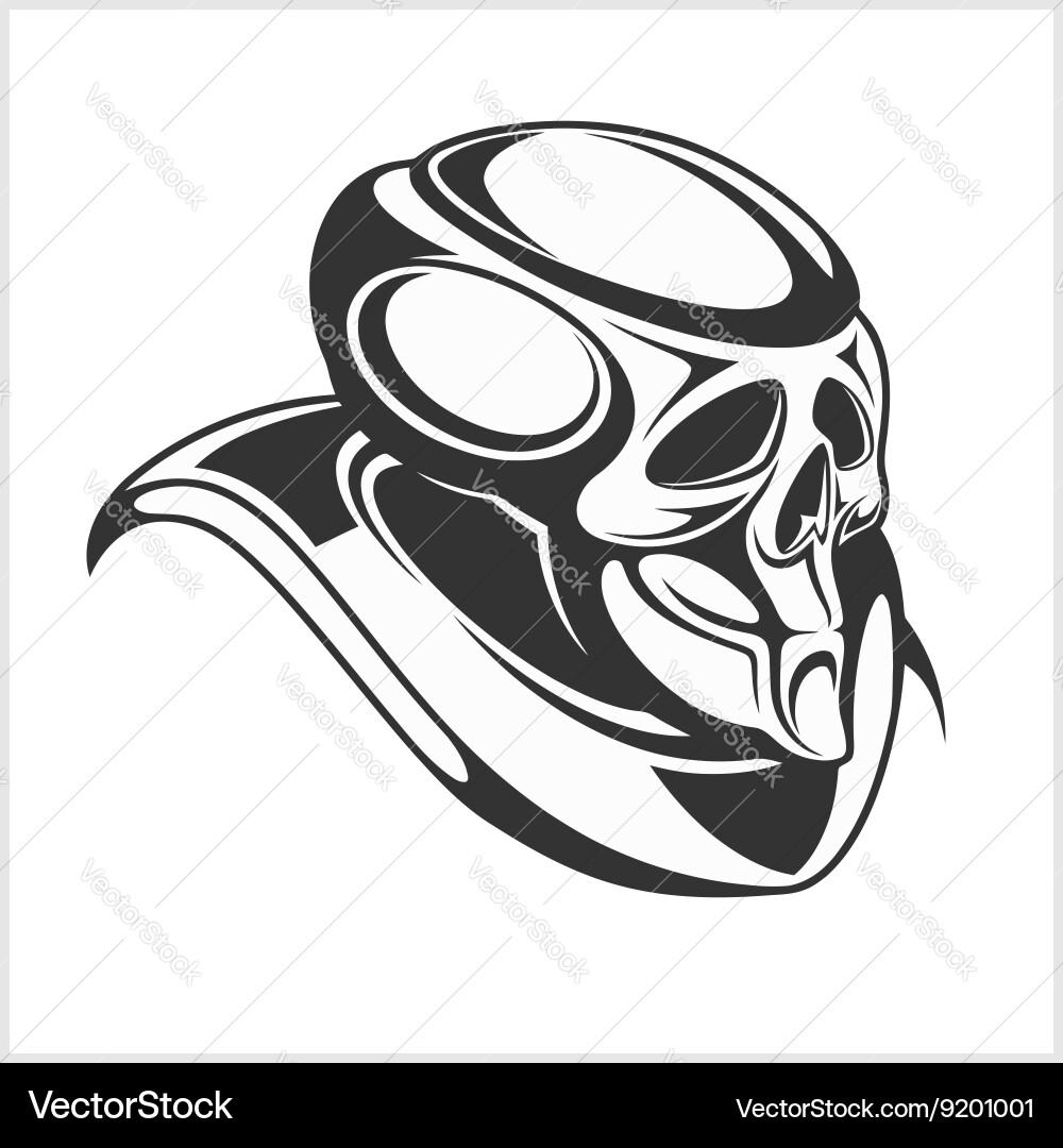 Cyborg - robot skull Royalty Free Vector Image