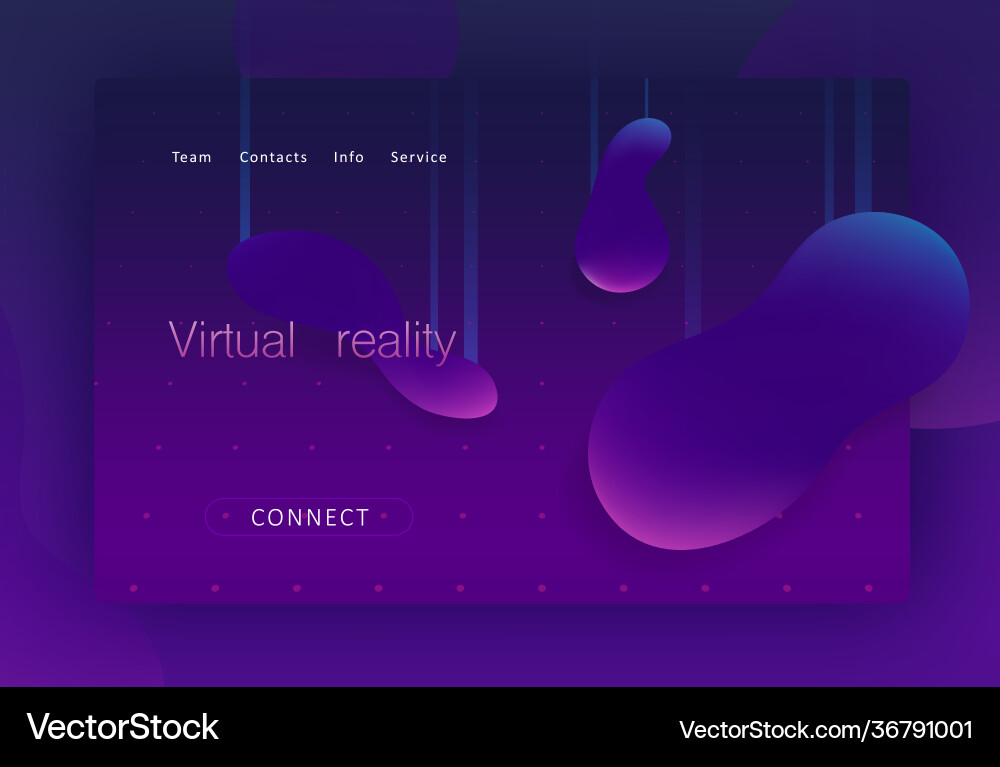 Landing page for a website Royalty Free Vector Image