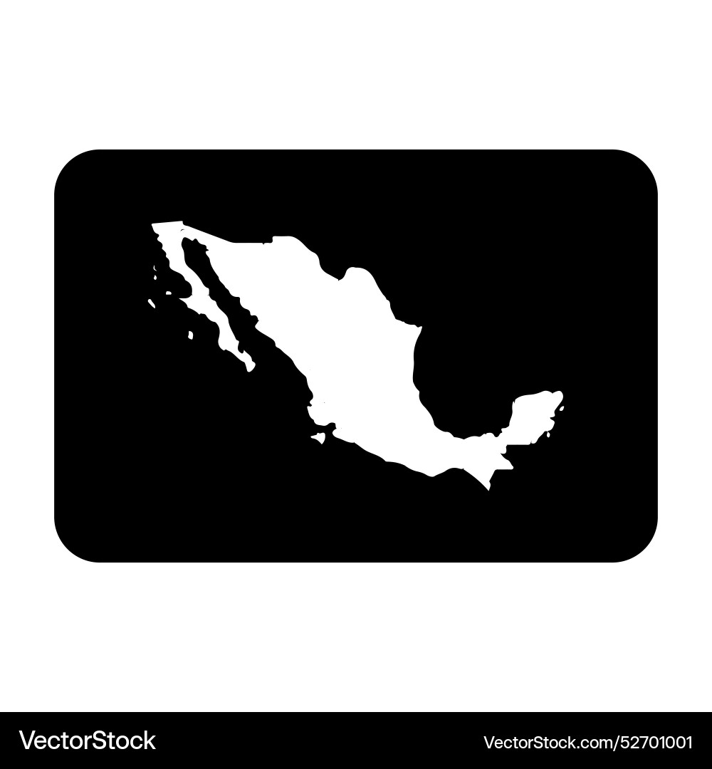 Mexico country map icon symbol design Royalty Free Vector
