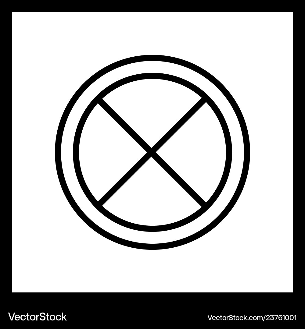 Road closed icon Royalty Free Vector Image - VectorStock