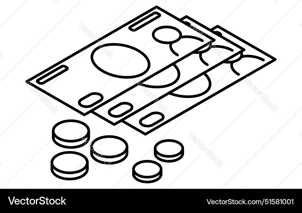 Simple line drawing of emergency kit Royalty Free Vector