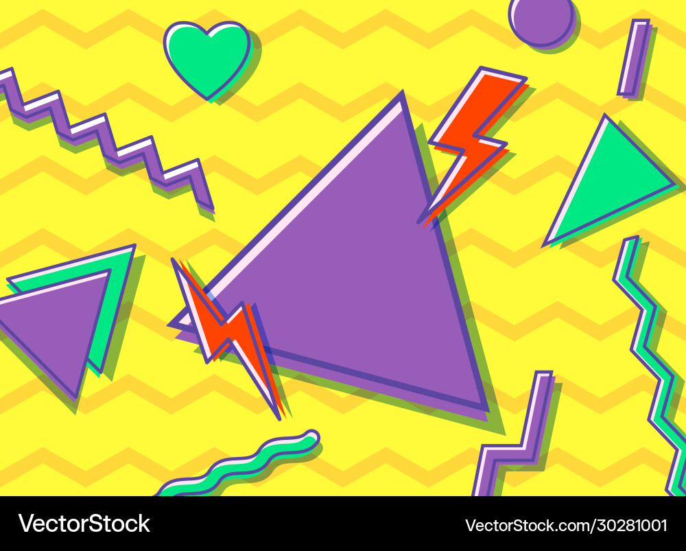 Vintage style 90s Royalty Free Vector Image - VectorStock