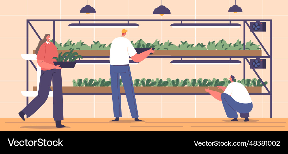 Characters team gather to construct racks designed