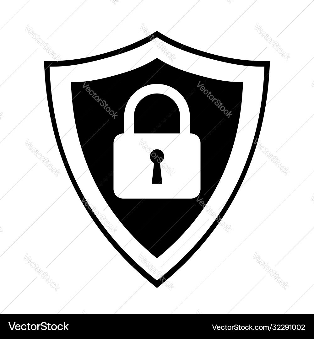 Digital Security Shield Royalty Free Vector Image