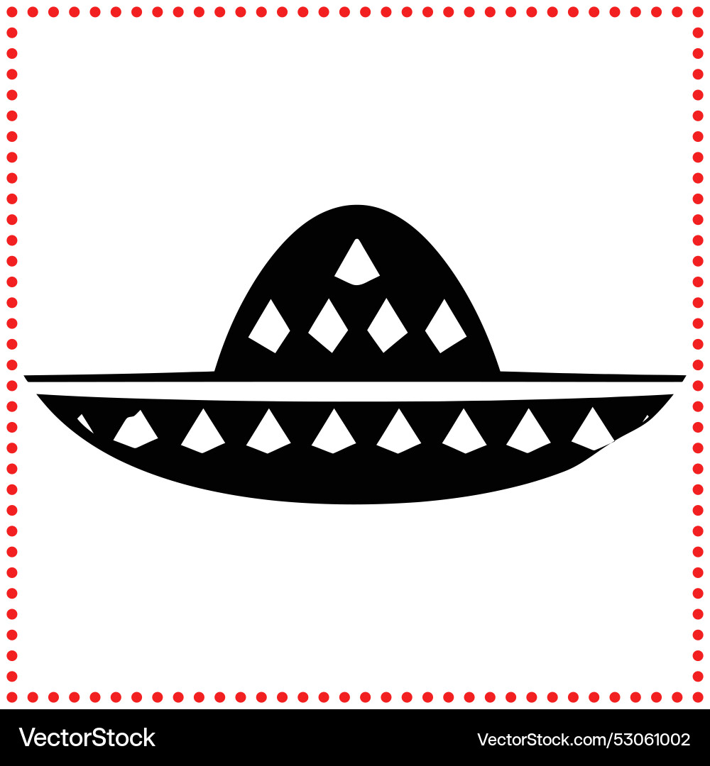 Elegant mexican sombrero graphic great Royalty Free Vector