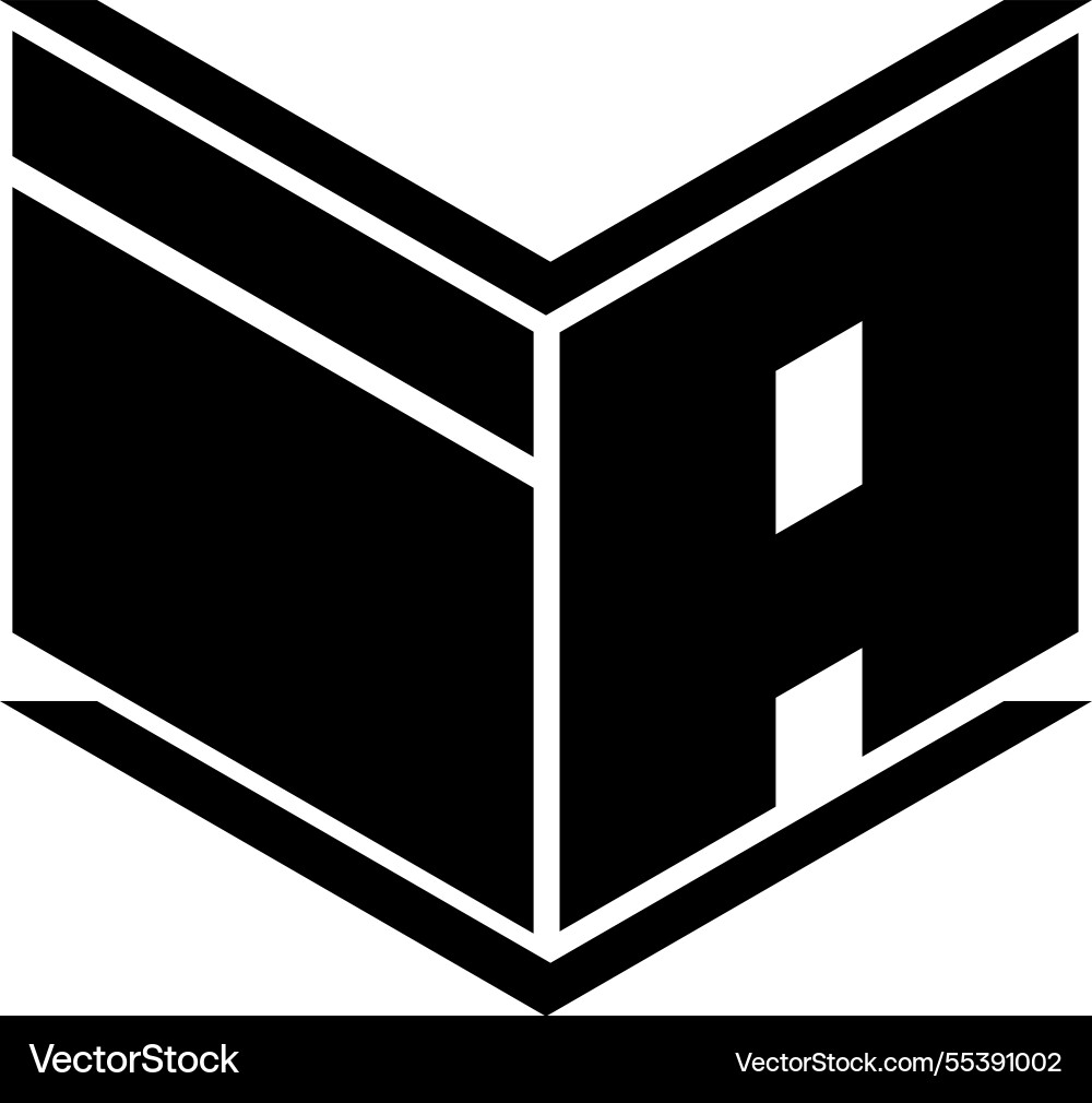 Ia monogram logo with a modern and minimalist Vector Image