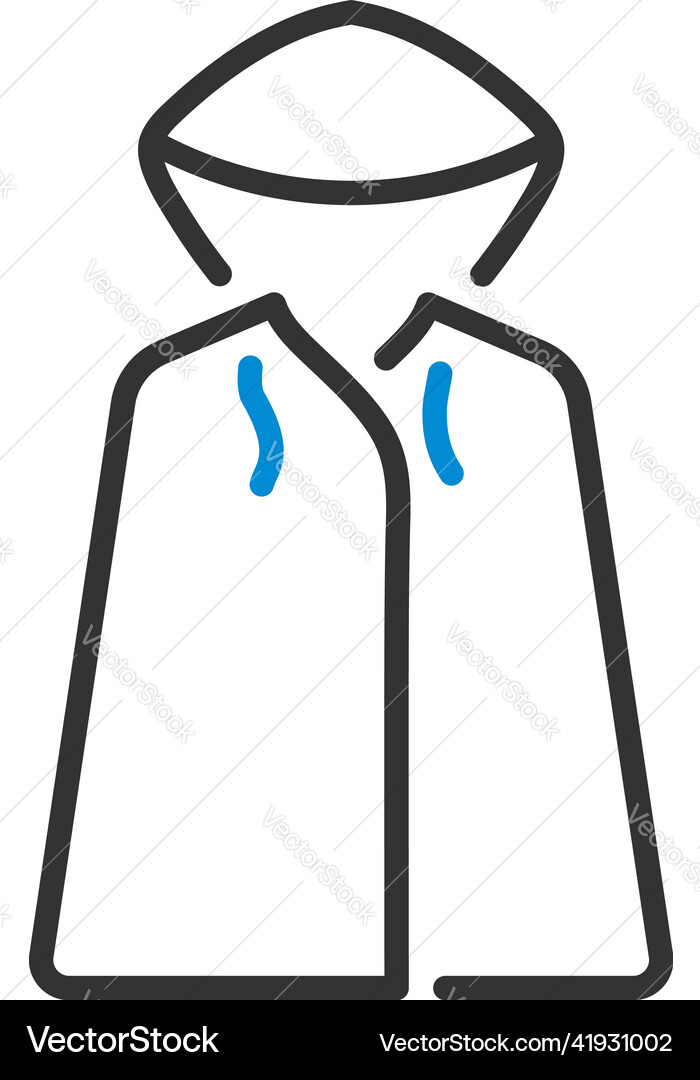 Icon of raincoat Royalty Free Vector Image - VectorStock