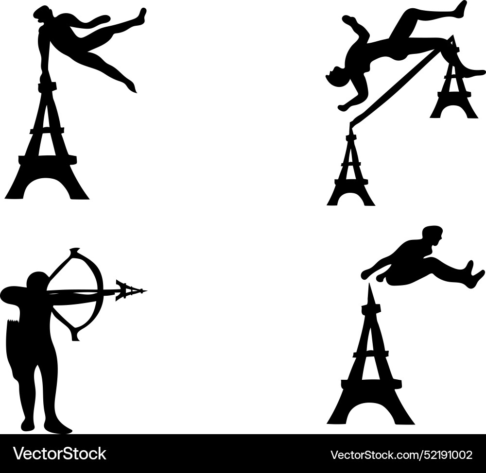 Olympic paris game games Royalty Free Vector Image