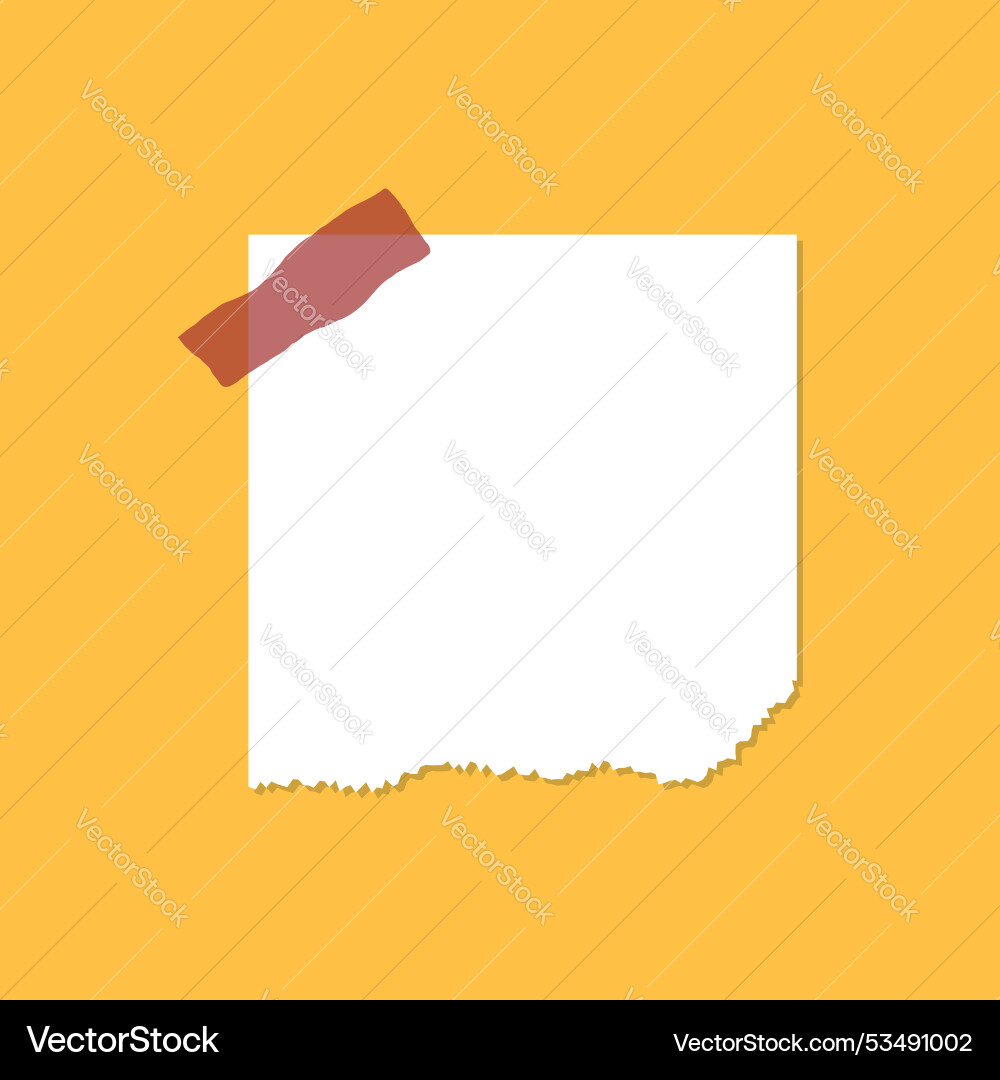 Paper sheet icon set in flat style note Royalty Free Vector