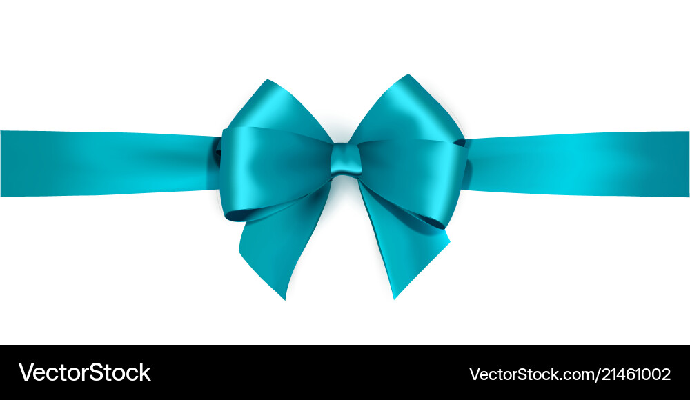 Shiny satin ribbon on white background bow Vector Image