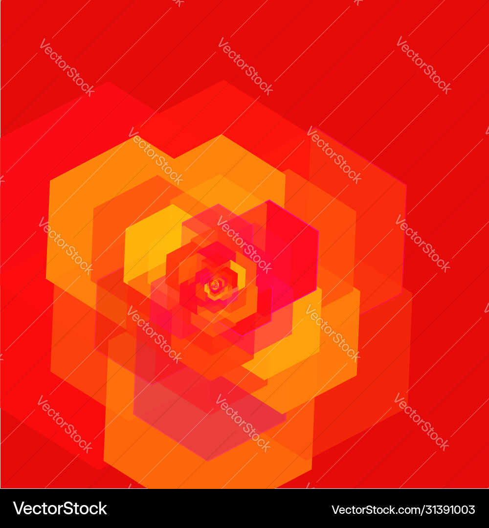 Abstract rose geometric background Royalty Free Vector Image