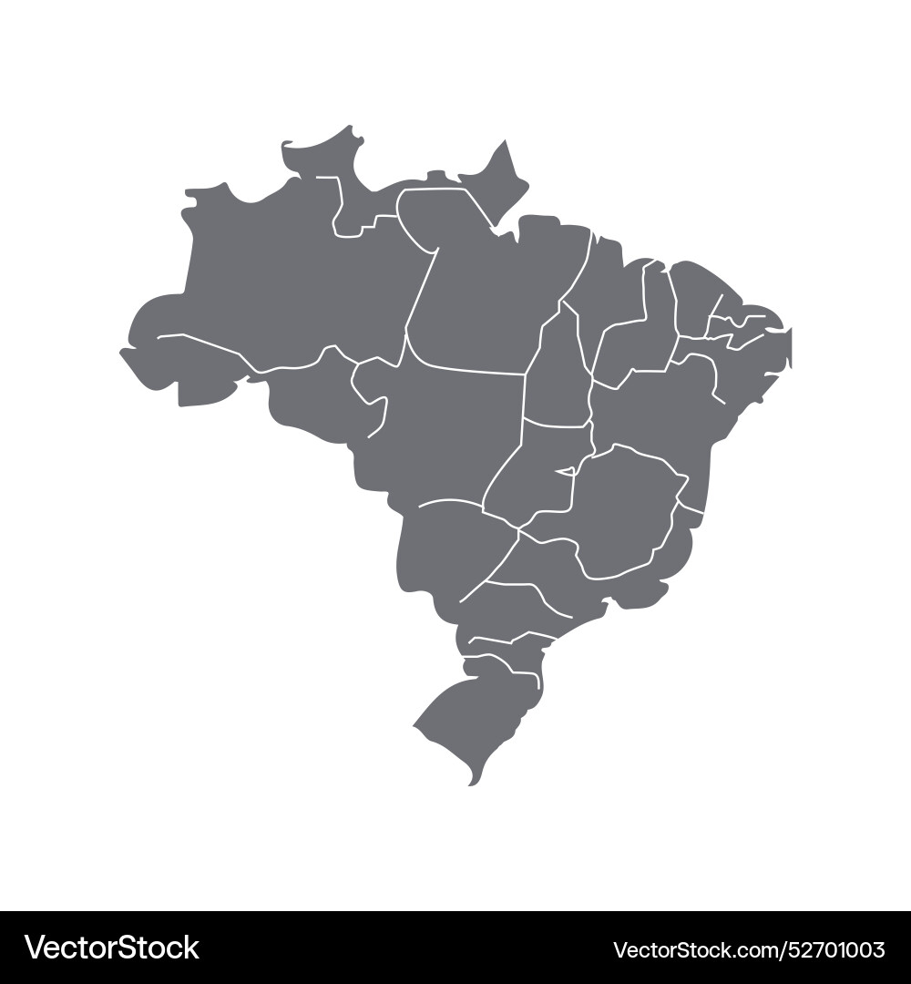 Brazil country map icon symbol design Royalty Free Vector