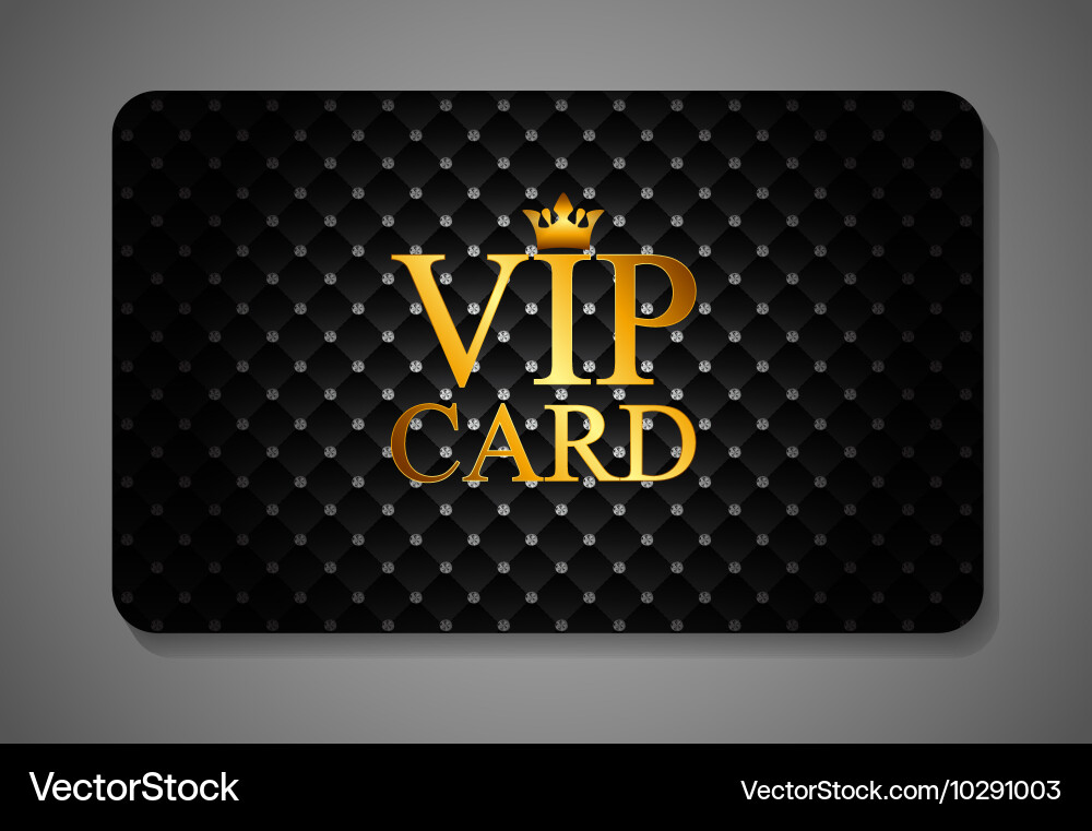 Elegant dark vip card Royalty Free Vector Image