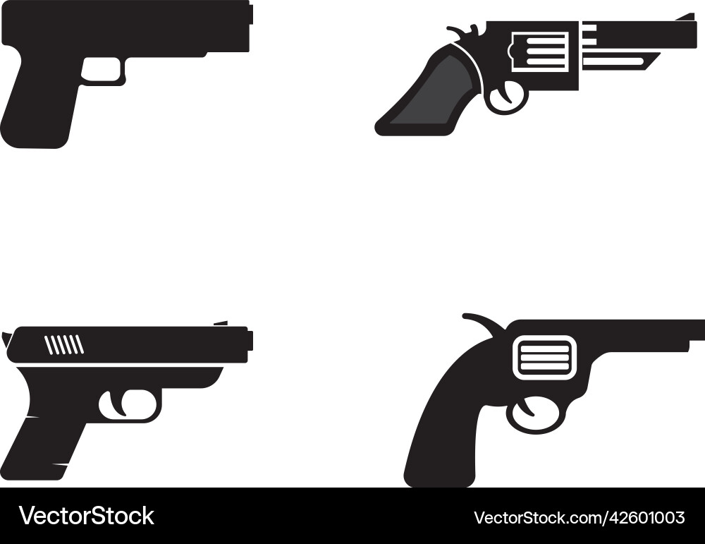 Gun logo Royalty Free Vector Image - VectorStock
