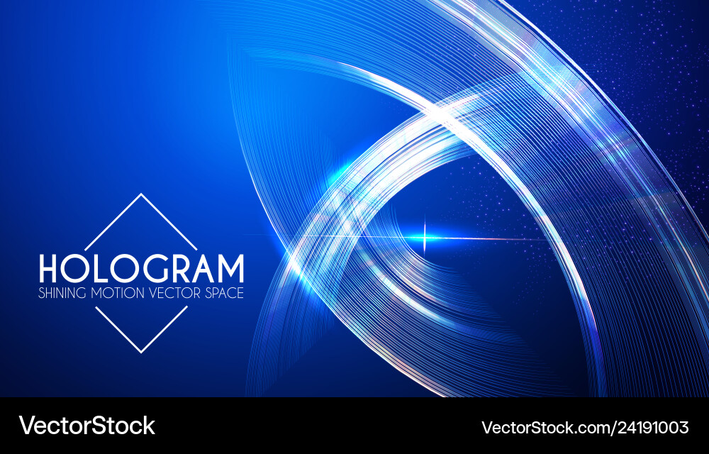 Hologram Motion Lights Background Royalty Free Vector Image