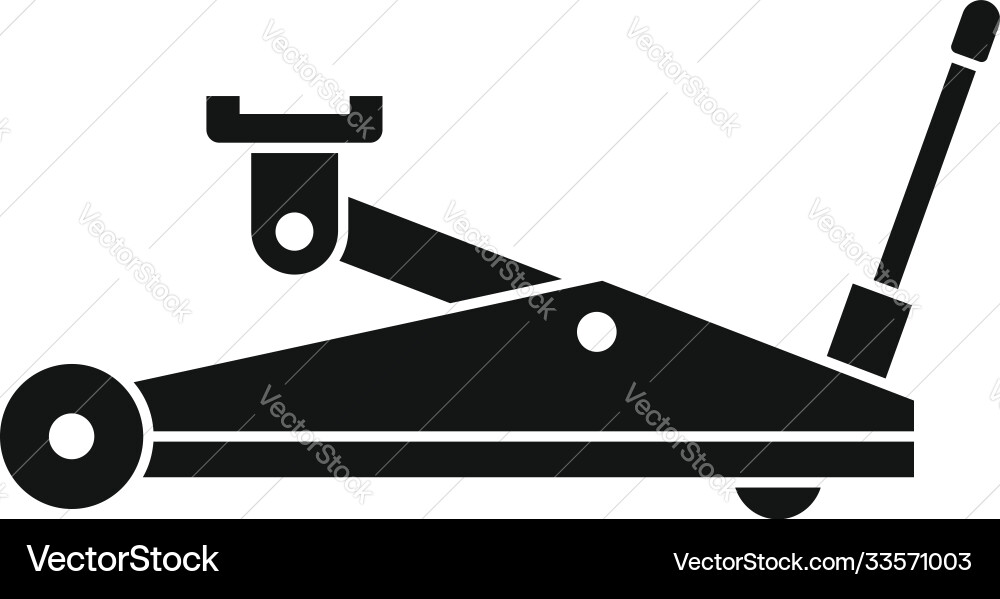 Hydraulic jack-screw icon simple style Royalty Free Vector