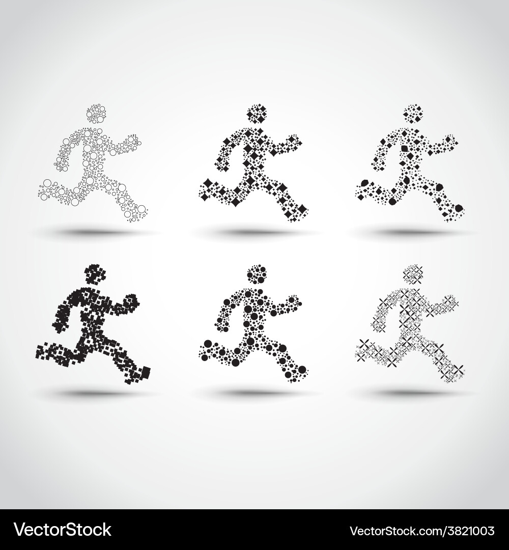 Running man Royalty Free Vector Image - VectorStock