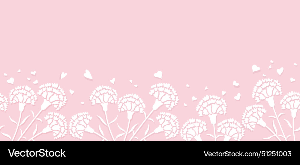 Seamless carnation background Royalty Free Vector Image