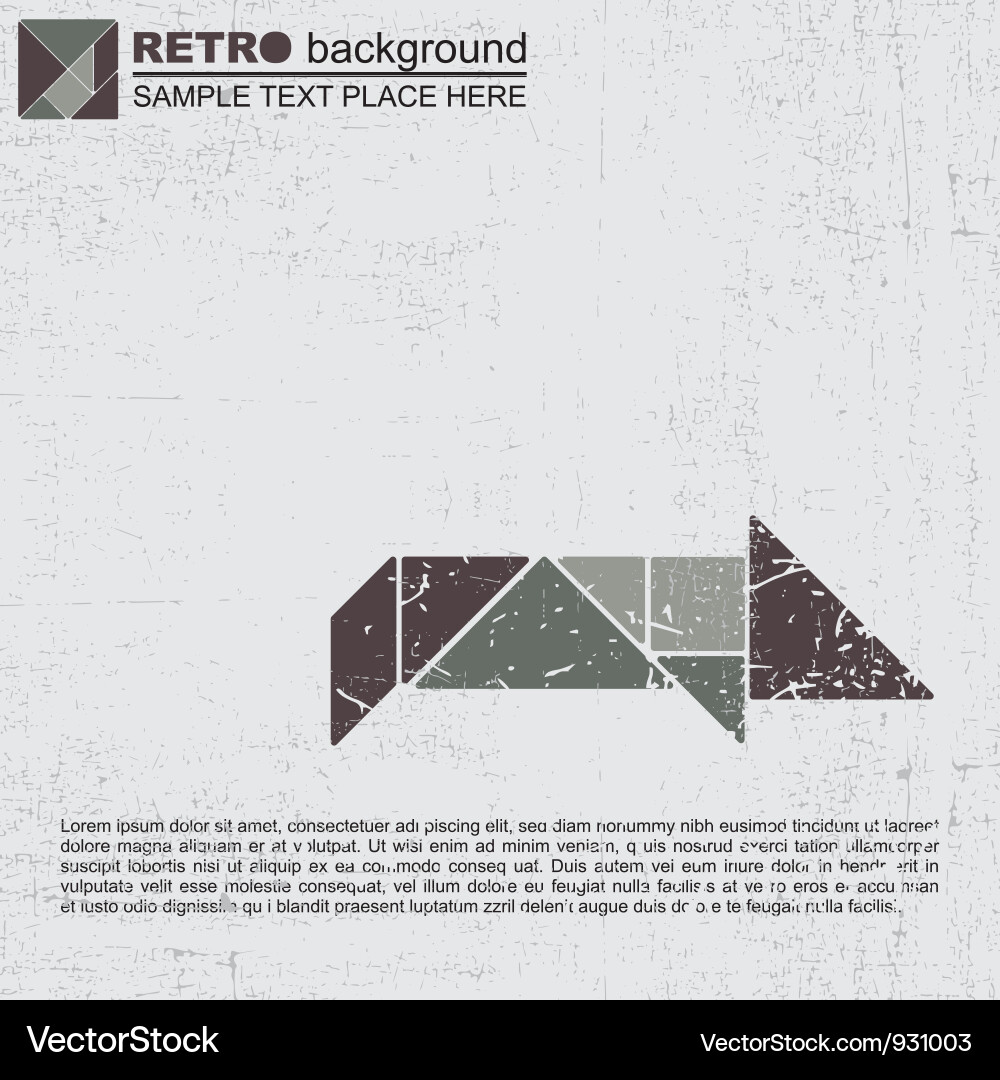 Tangram pig Royalty Free Vector Image - VectorStock