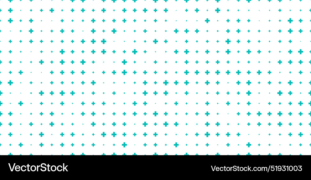 Teal blue medical seamless pattern Royalty Free Vector Image
