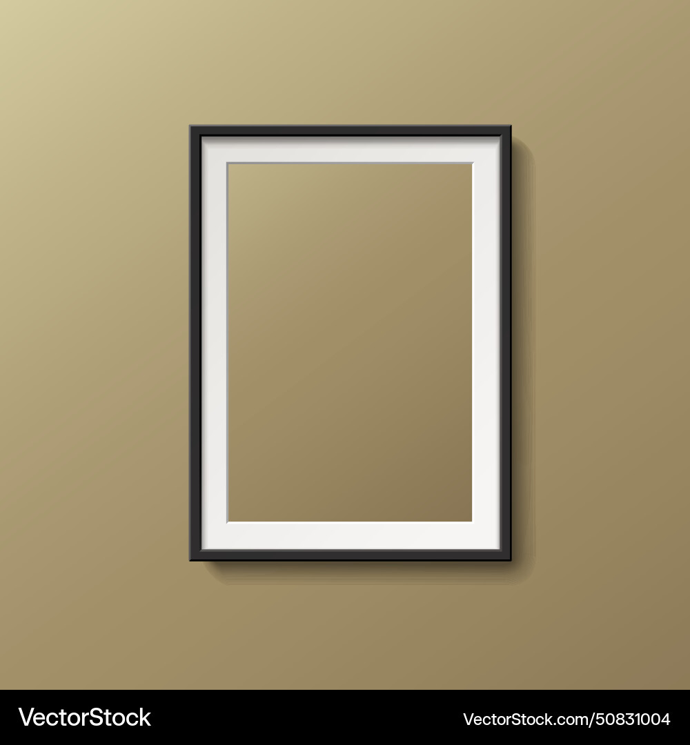 Blank picture frame Royalty Free Vector Image - VectorStock