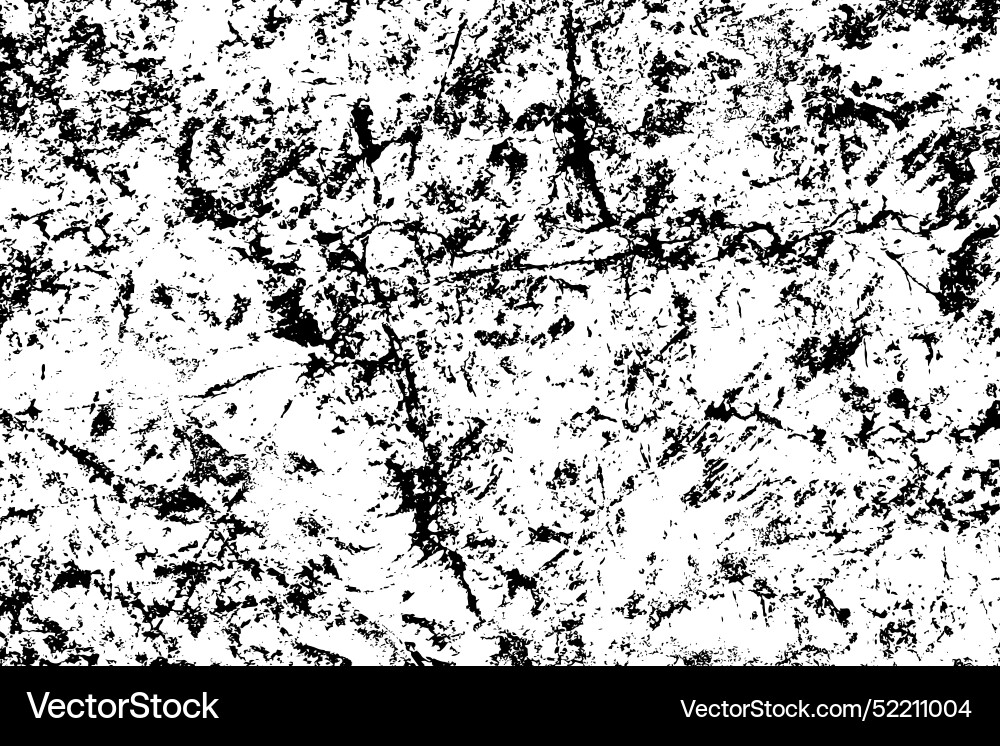 Distressed overlay of cracked concrete stone Vector Image