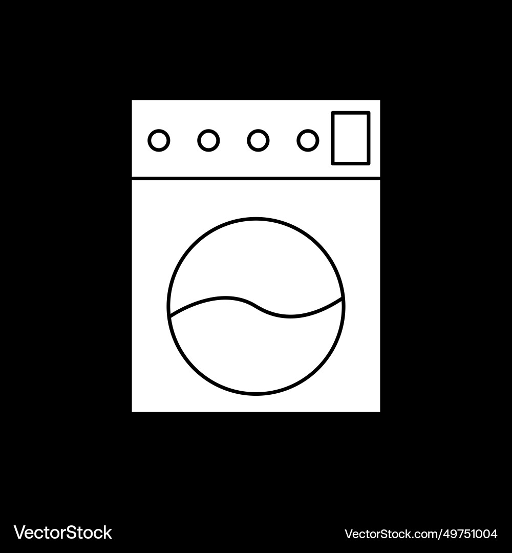 Laundry machine icon logo image Royalty Free Vector Image