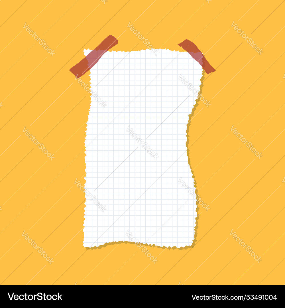 Paper sheet icon set in flat style note Royalty Free Vector