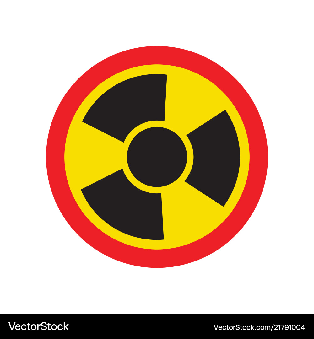 Radioactive symbol Royalty Free Vector Image - VectorStock