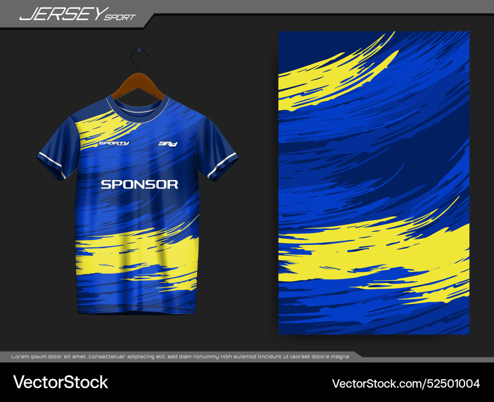 Sports geometric racing jersey design Royalty Free Vector