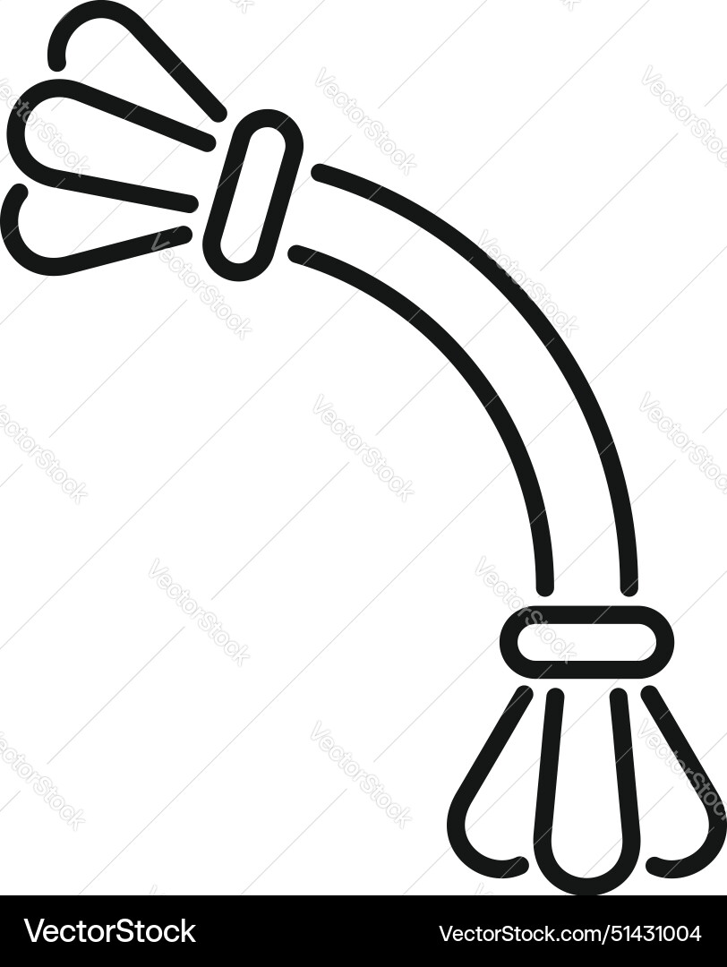 Water hose icon outline Royalty Free Vector Image