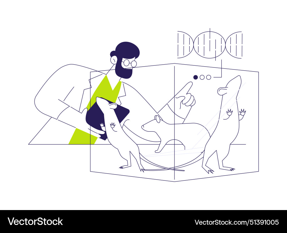 Animal study abstract concept Royalty Free Vector Image