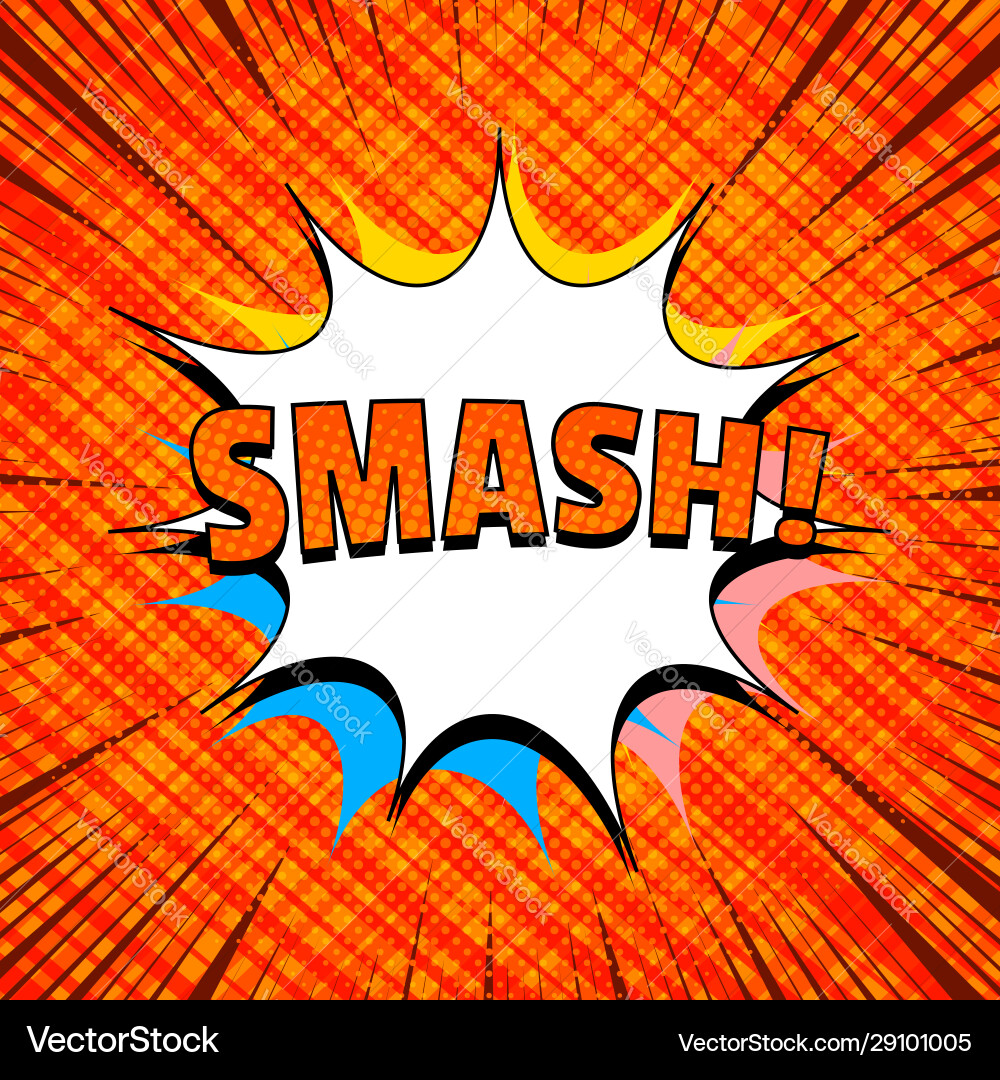 Comic light orange template Royalty Free Vector Image