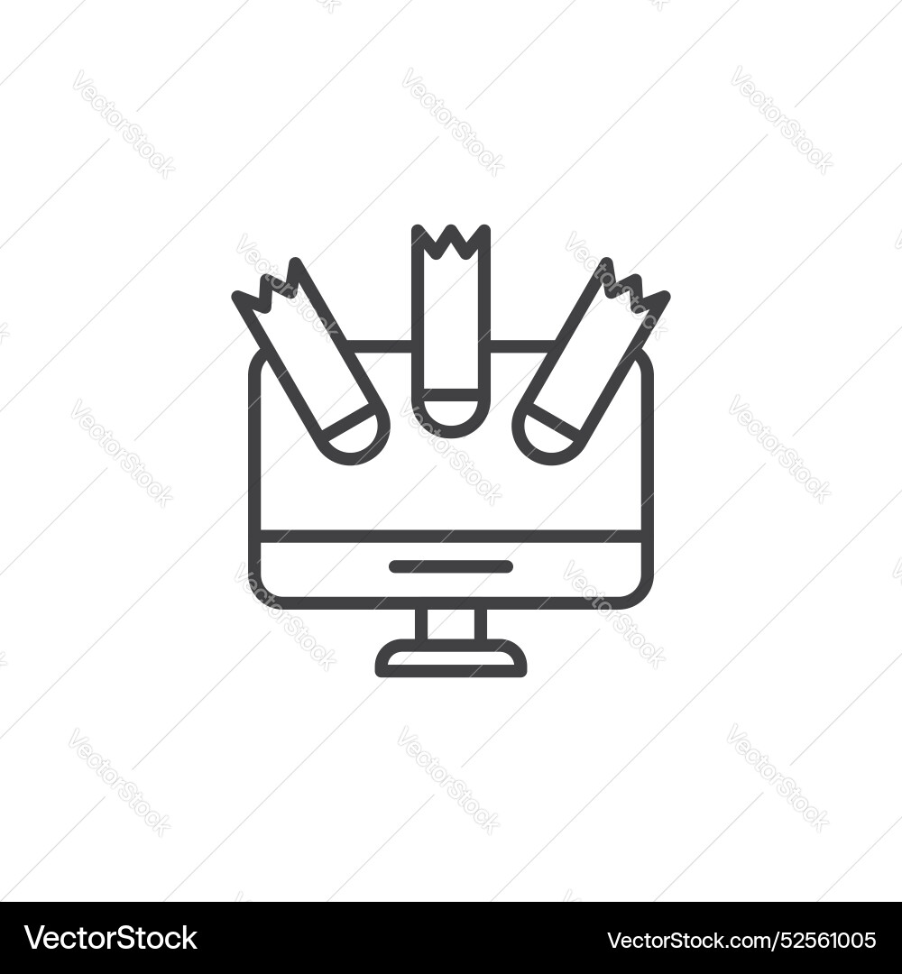 Dos icon set on white background Royalty Free Vector Image