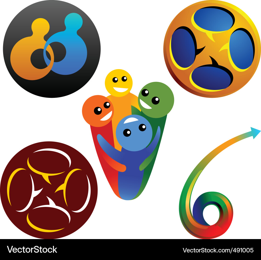 Social logo Royalty Free Vector Image - VectorStock