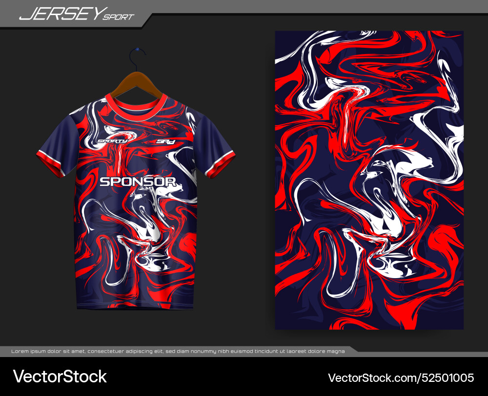 Sports geometric racing jersey design Royalty Free Vector
