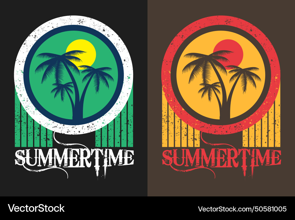 Summertime Royalty Free Vector Image - VectorStock