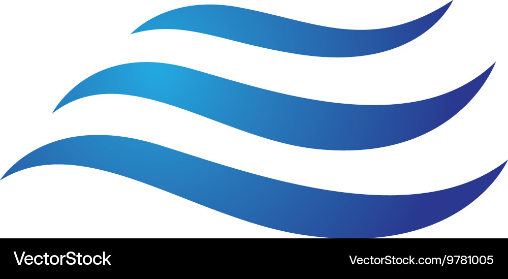 Water Wave Logo Template – Royalty-Free Vector | VectorStock