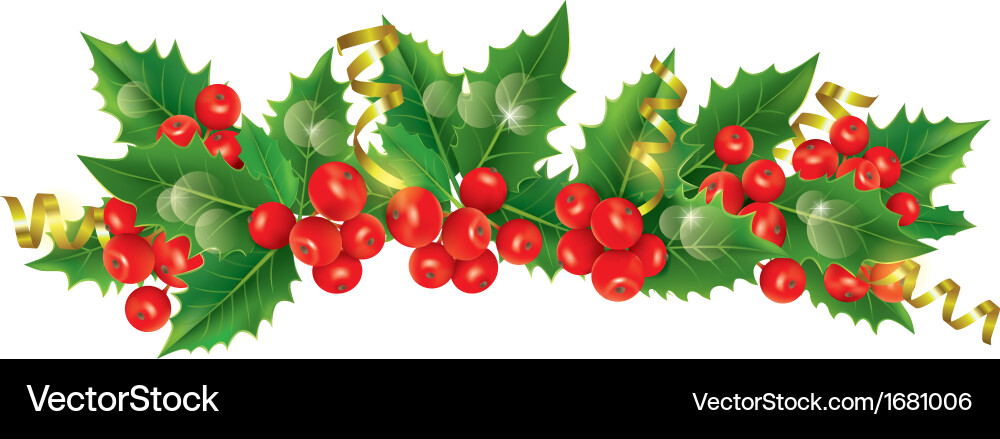 Beautiful christmas garland Royalty Free Vector Image