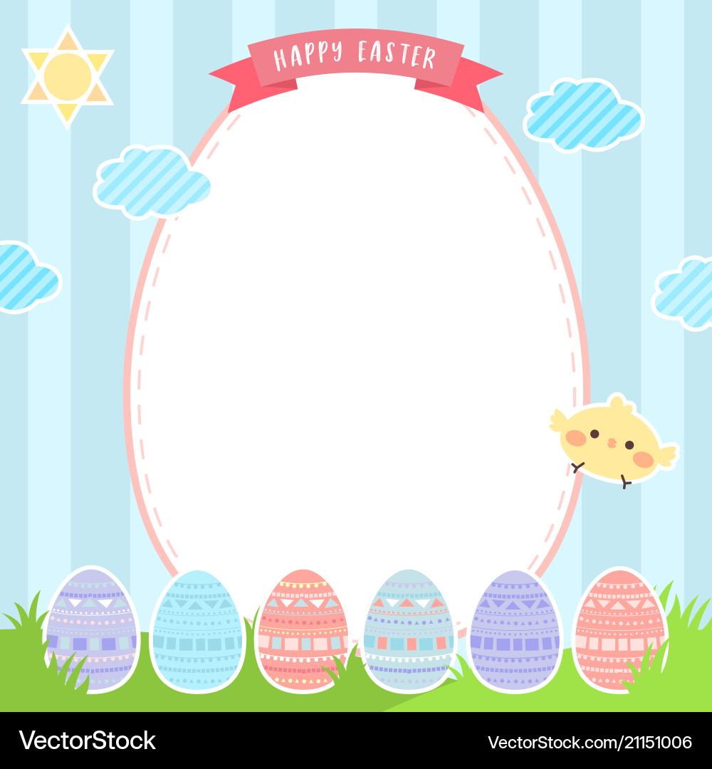 Easter Celebration Background Royalty Free Vector Image