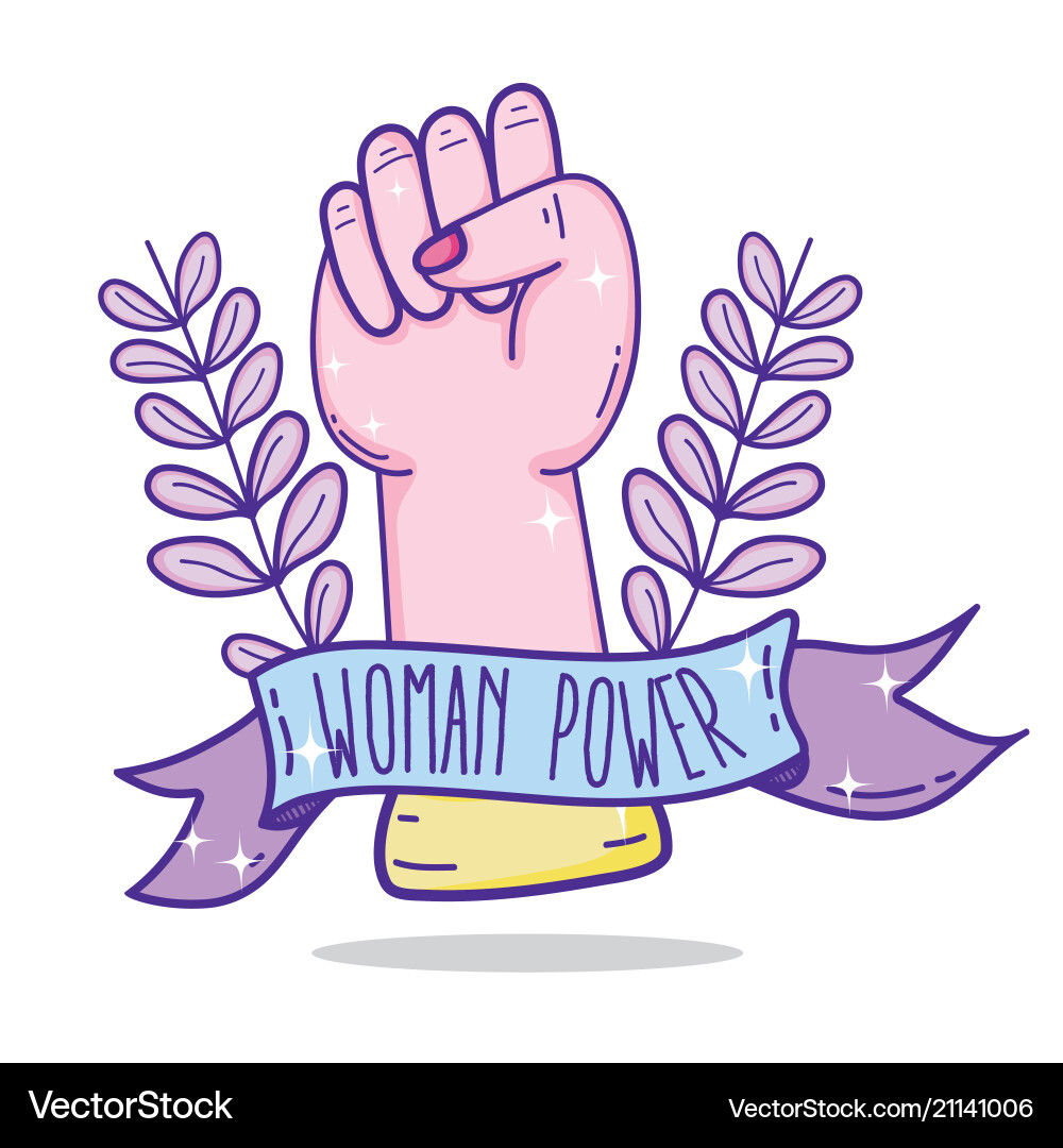 Girl power cartoons Royalty Free Vector Image - VectorStock