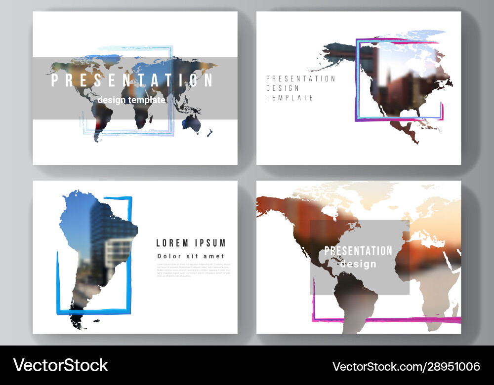 Layout presentation slides design Royalty Free Vector Image