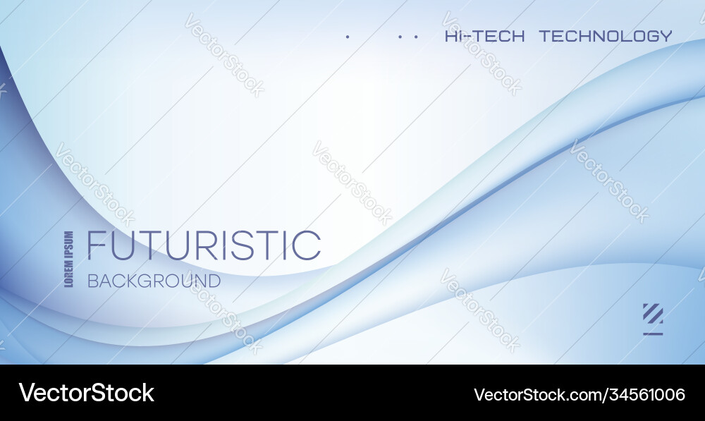 Flüssiger hellblauer Hintergrund mit dynamischer Welle