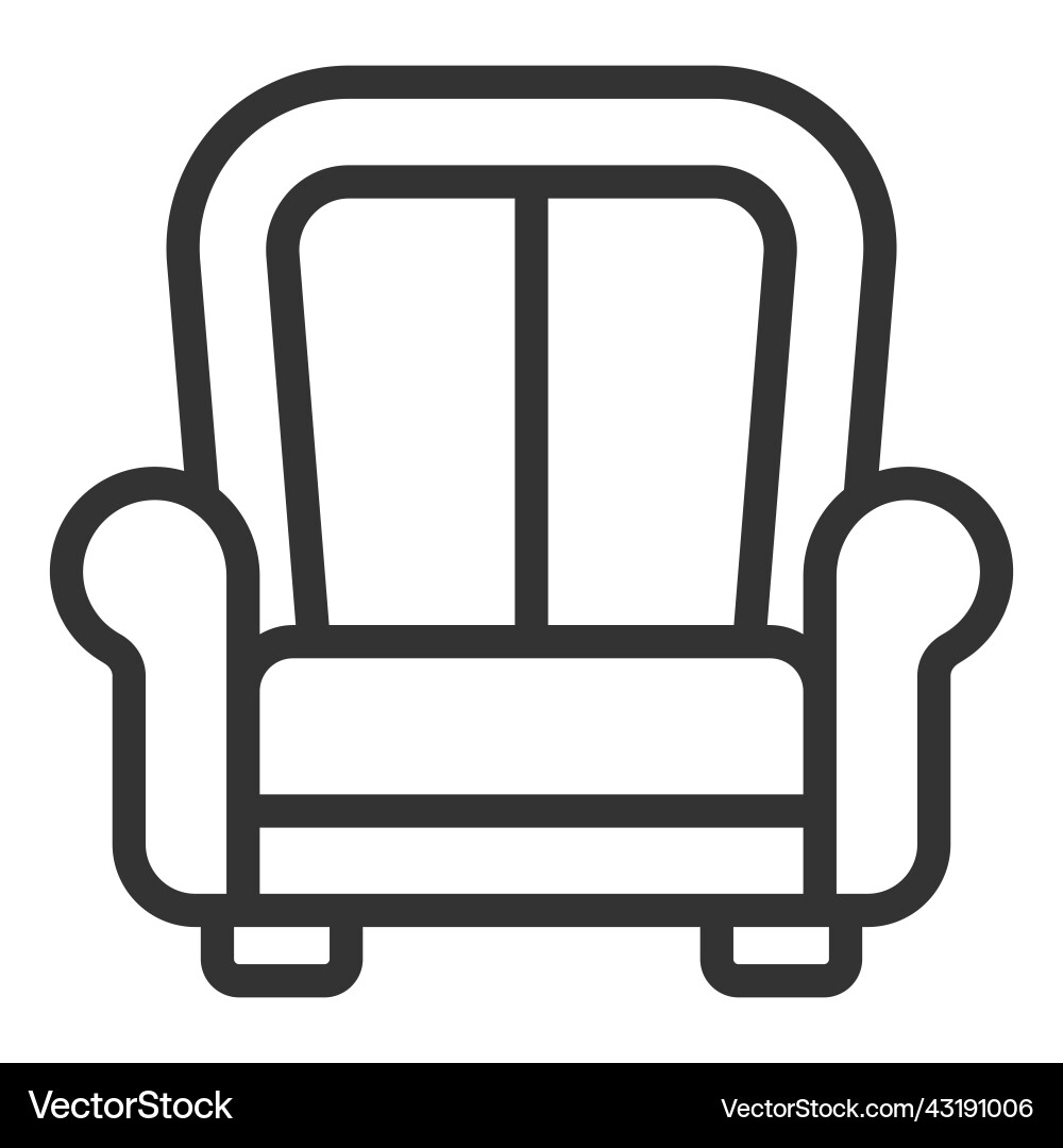 Luxury chair Royalty Free Vector Image - VectorStock