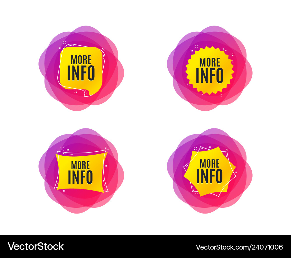 More info symbol navigation sign read description Vector Image