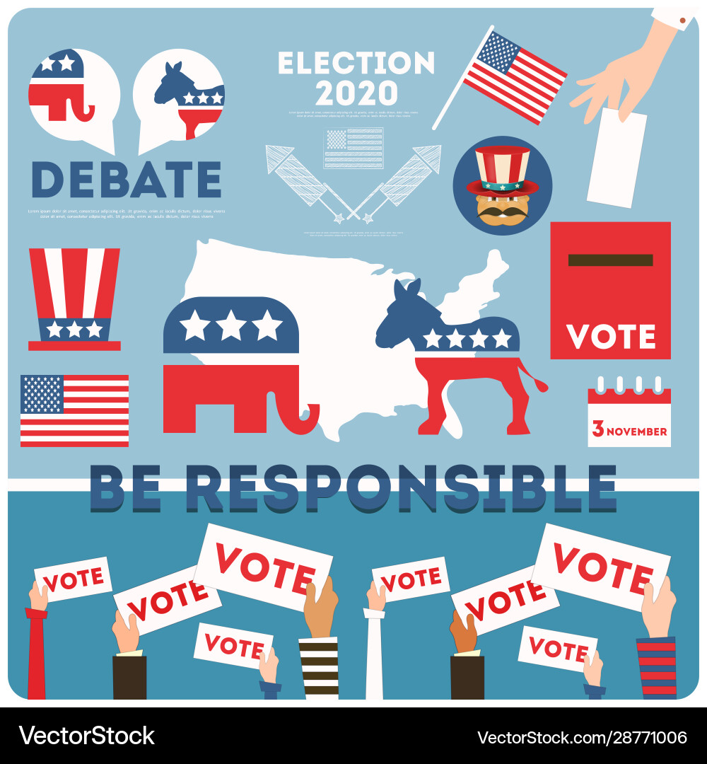 Presidential election Royalty Free Vector Image