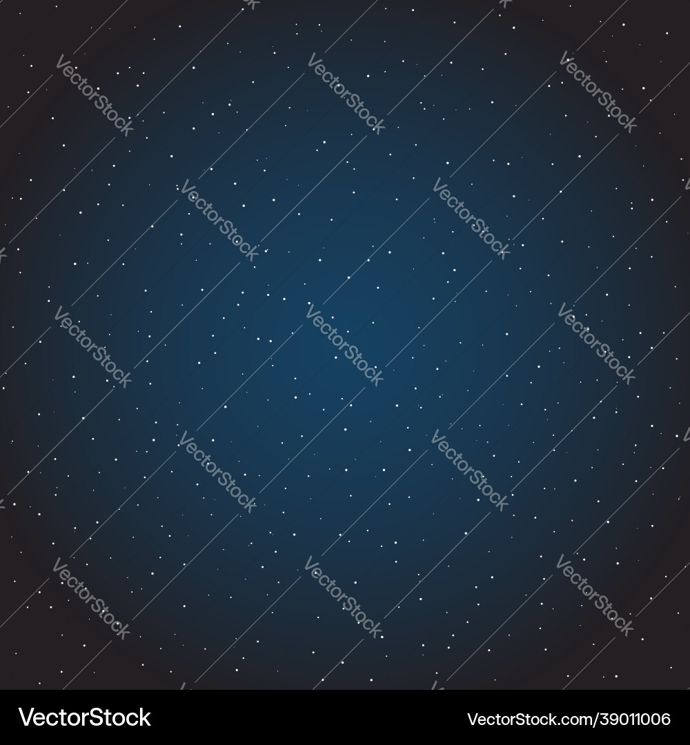Starry night background stars in sky graphics Vector Image