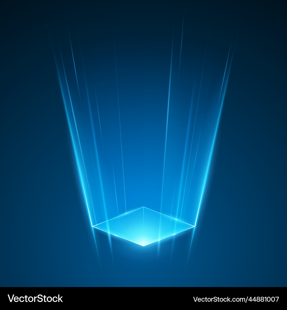 Abstract blue light rays background Royalty Free Vector
